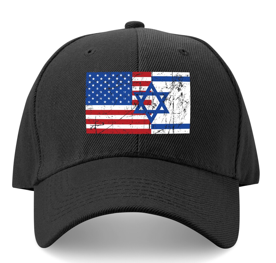 Israeli US Hybrid Flag, Israel IDF Tzahal Adjustable Hat, Heritage Hat ...