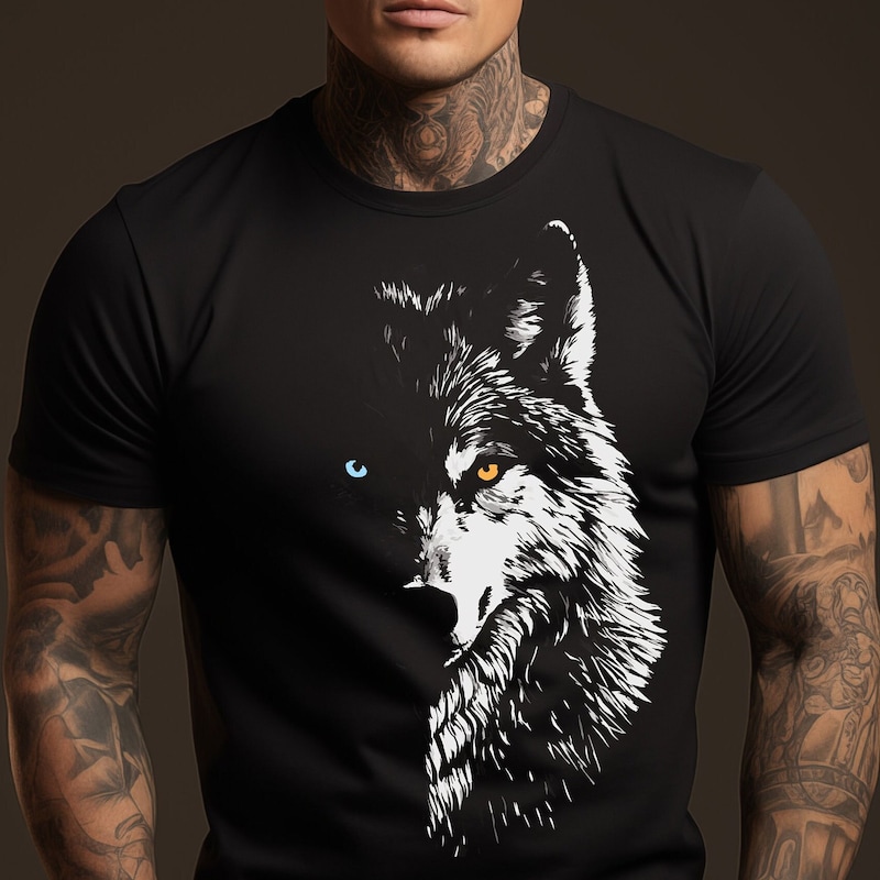 3d Printed Wolf Shirt - Etsy