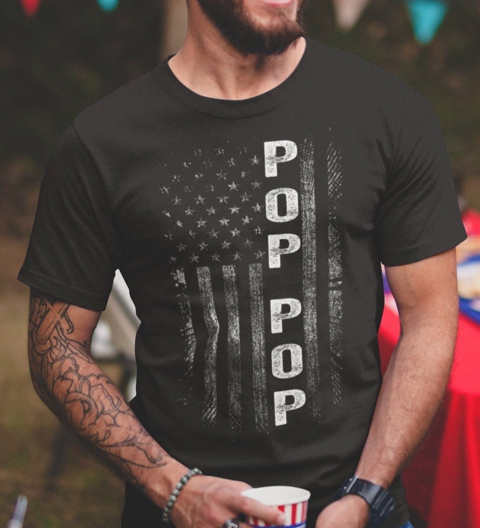 Pop Pop Shirt New Pop Pop Gift Pop Pop Shirt USA Pop Pop - Etsy