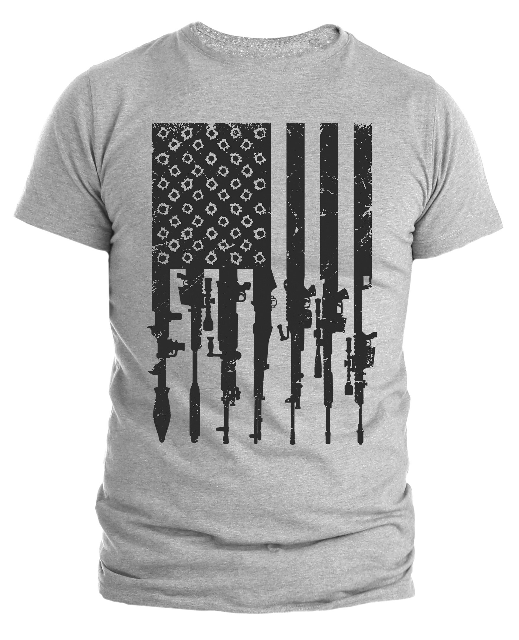 Distressed American USA Gun Flag Patriotic Rifle Flag - Etsy