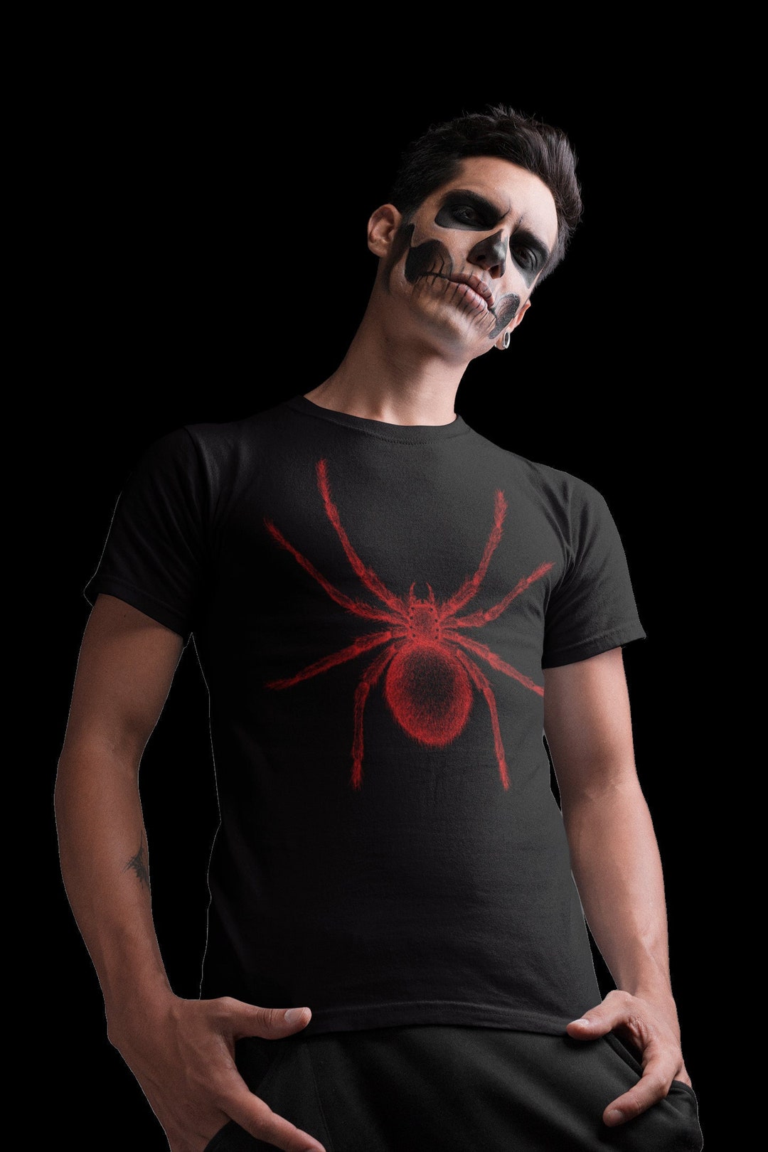 Spider Graphic Shirt Realistic Tarantula Print Cool Costume Idea ...