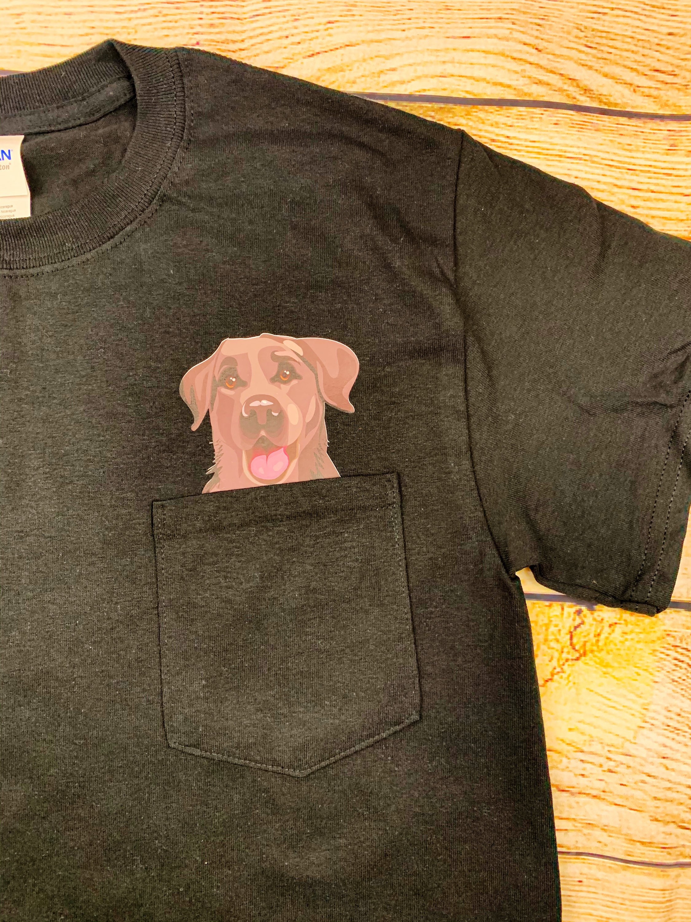 Black Labrador Retriever Dog With Middle Finger In The Pocket | Etsy