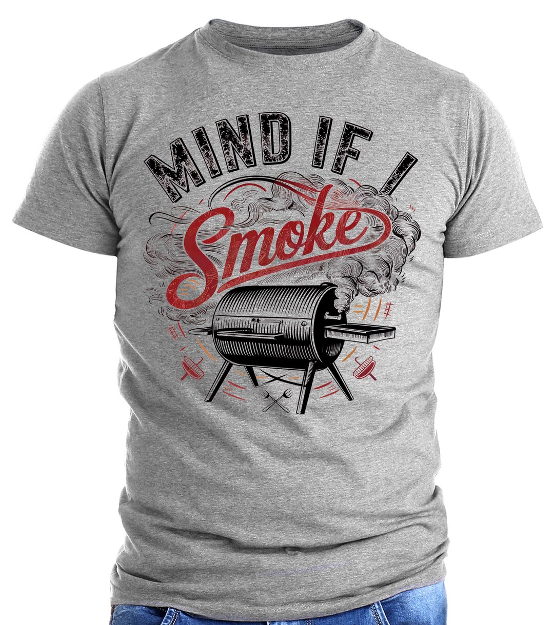 Funny BBQ T-shirt for Dad: Grill Master Smoker Humor - 100% Cotton - Etsy