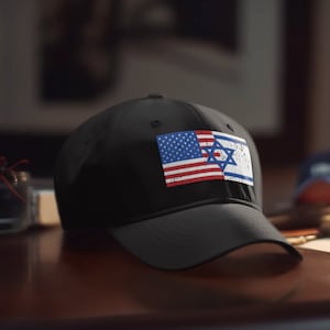Israeli US Hybrid Flag, Israel IDF Tzahal Adjustable Hat, Heritage Hat ...