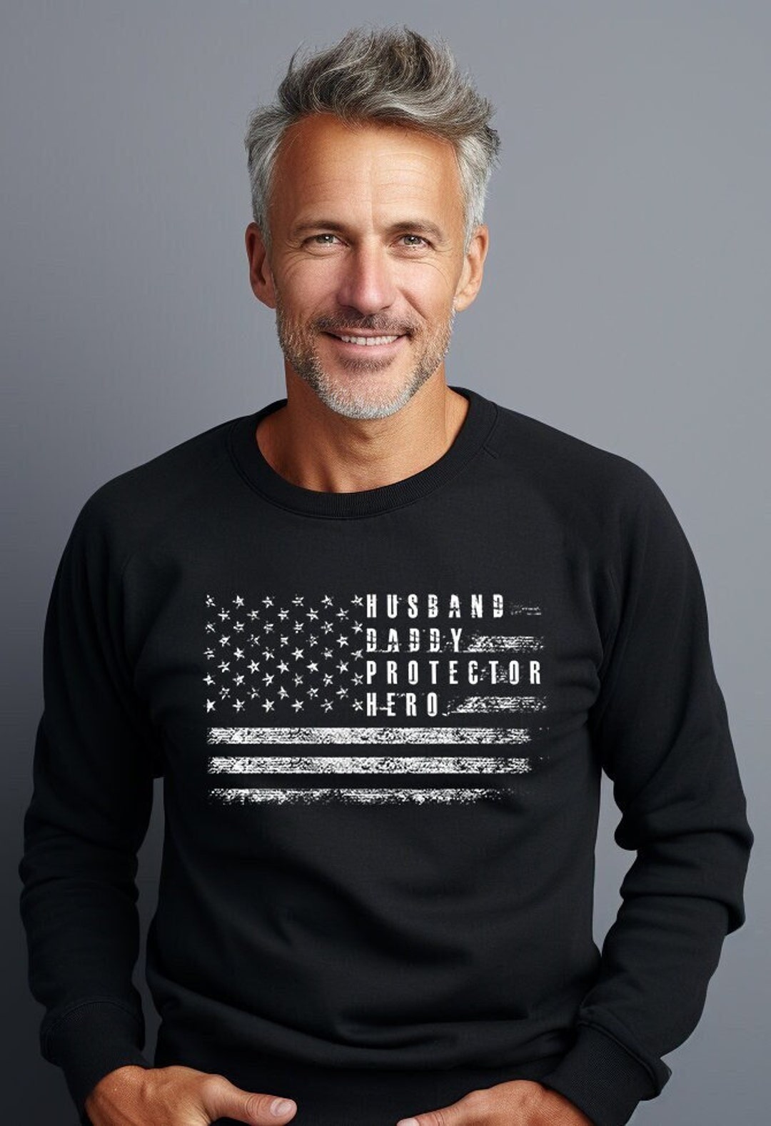 Dad USA Flag Patriotic Shirt Fathers Day Gift for Father Gifts for Dad ...