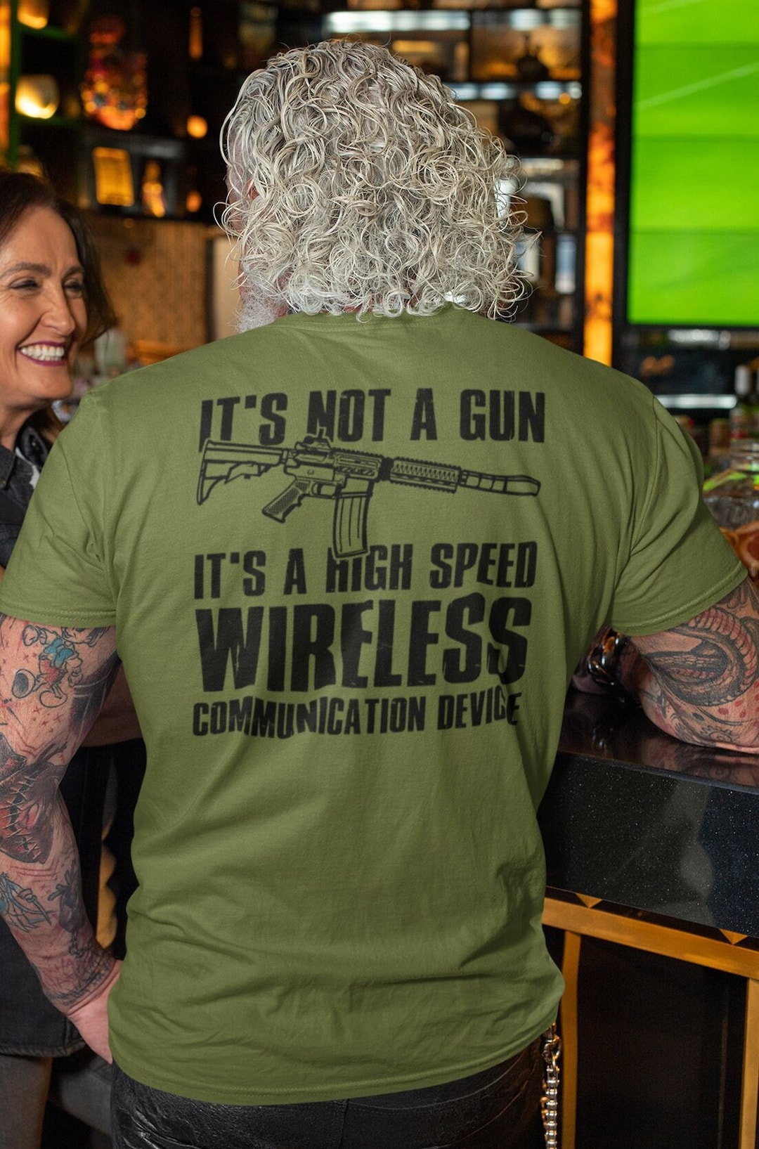 Mens Pro Gun T-shirt It's Not A Gun USA Patriotic T-shirt Gun Enthusiast Sarcastic Humor Funny ...