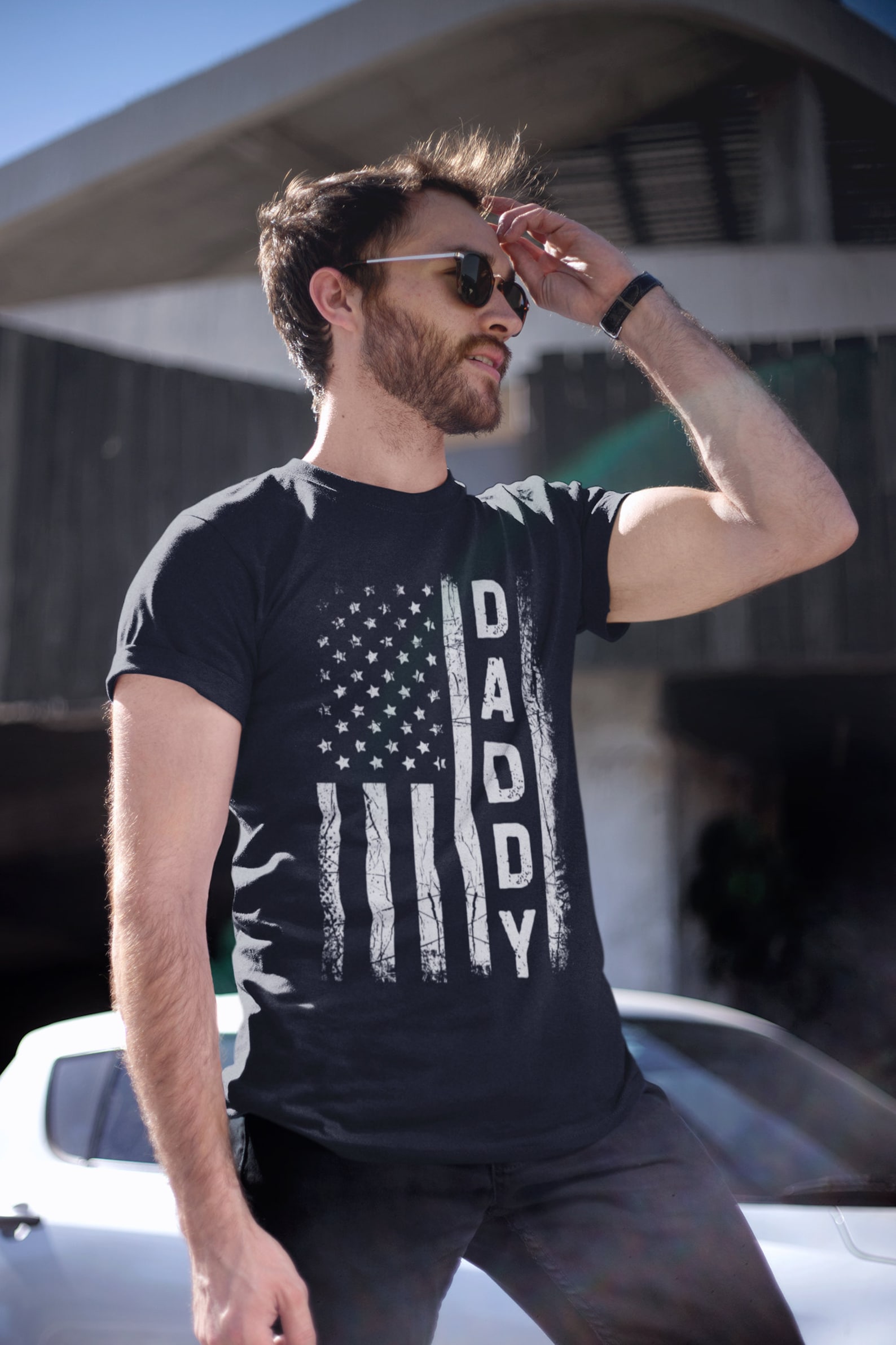 Daddy Shirt American Flag Tshirt Father's Day Gift - Etsy