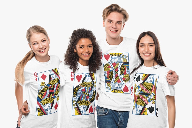 Playing Card Costume T-shirt: Group Halloween Costume Shirt - Etsy