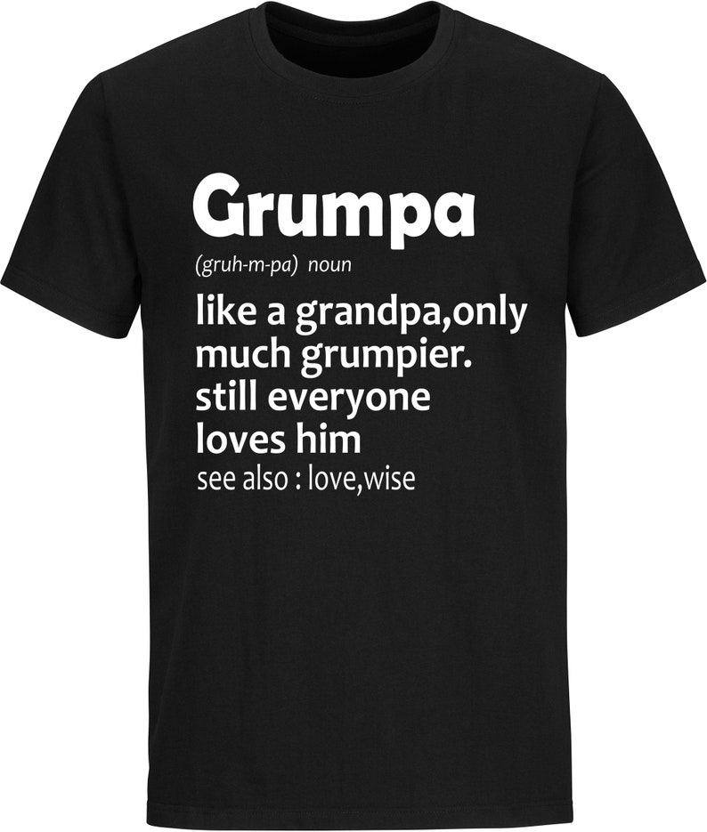 Funny Grandpa Gift T-shirt Grumpa T-shirts Father's Day - Etsy