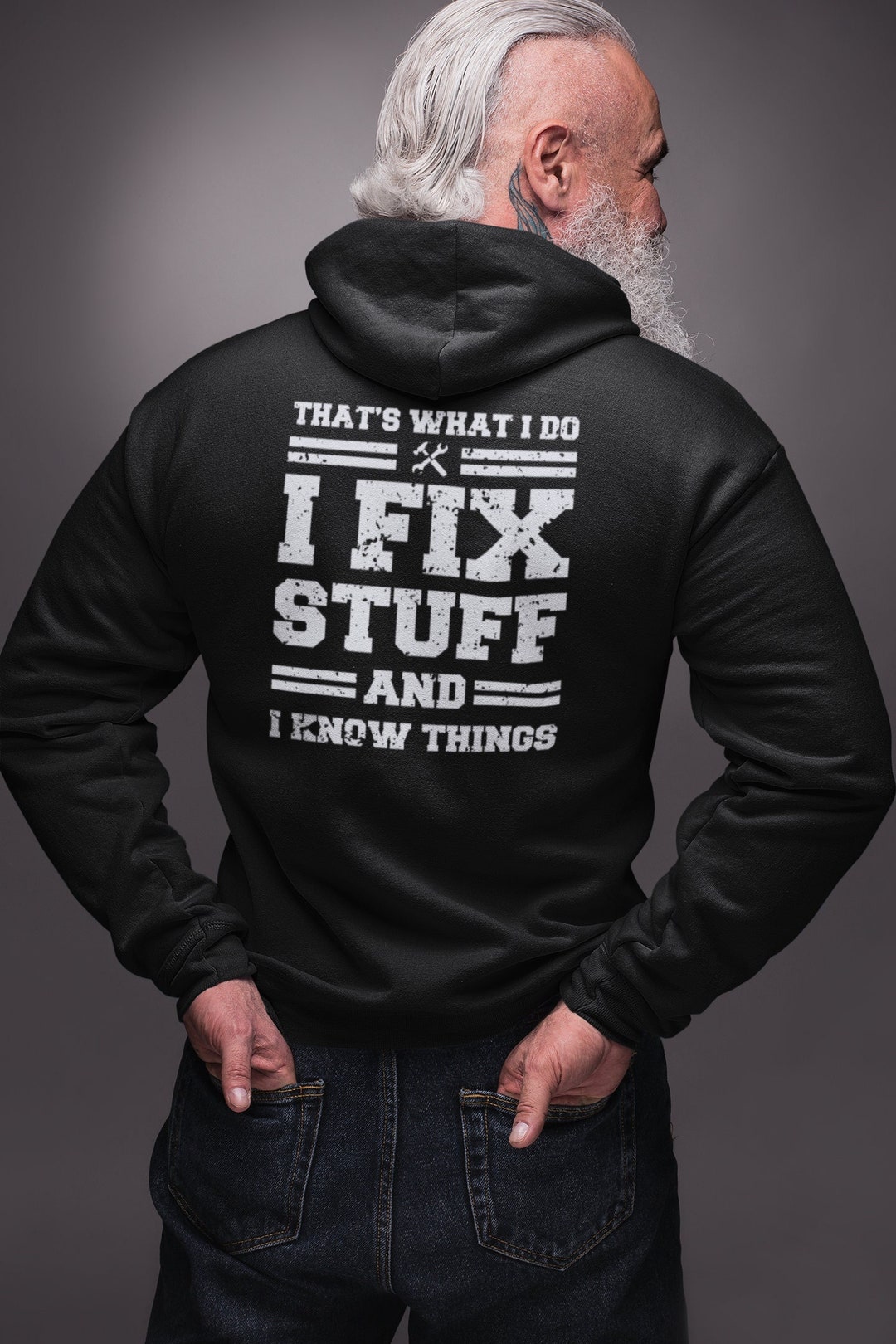 Funny Mechanic I Fix Stuff and Know Things Dad Gift Boyfriend Husband ...