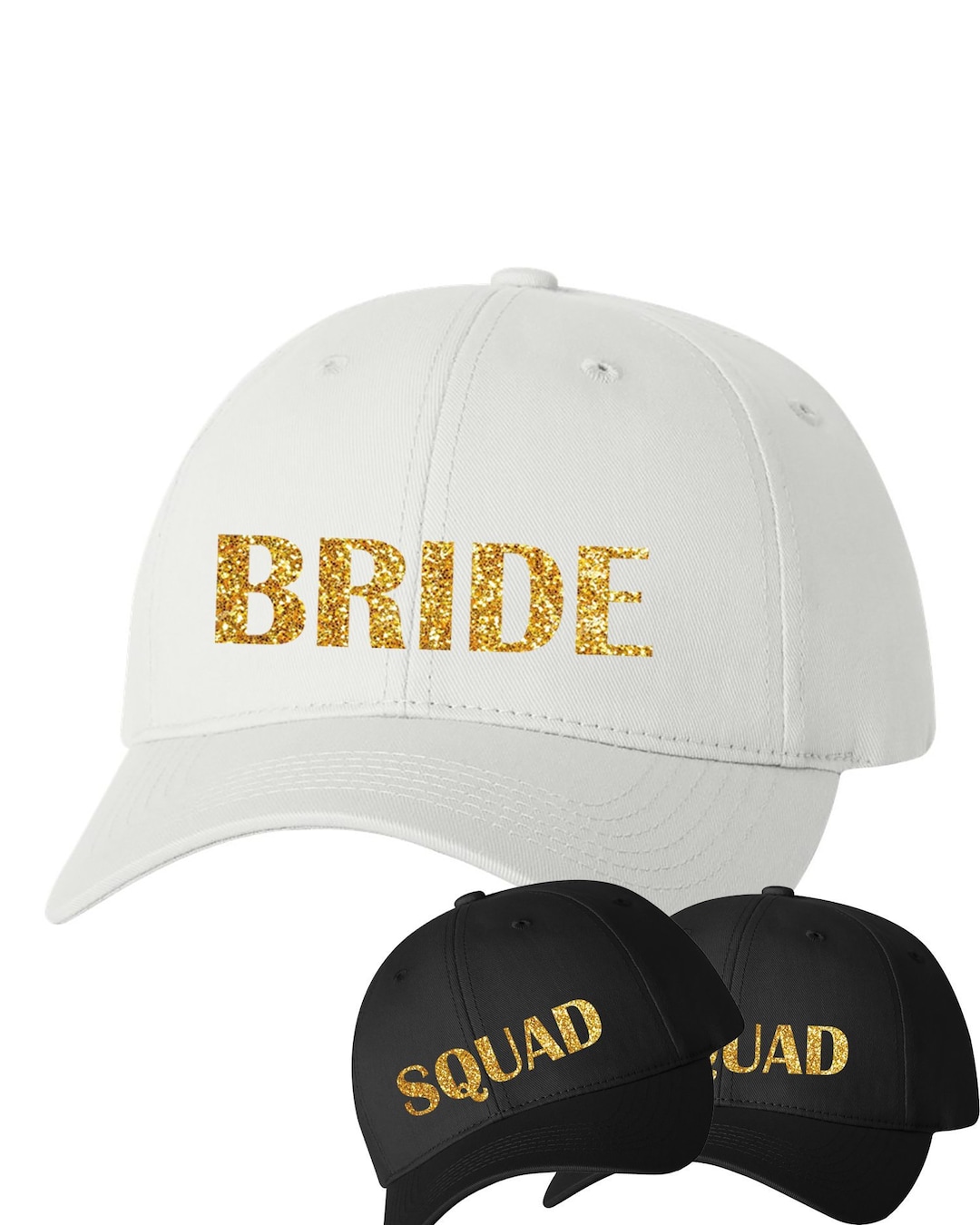 Bride Squad Matching Caps Bridal Party Hats Vacation Cap Bridal Shower ...