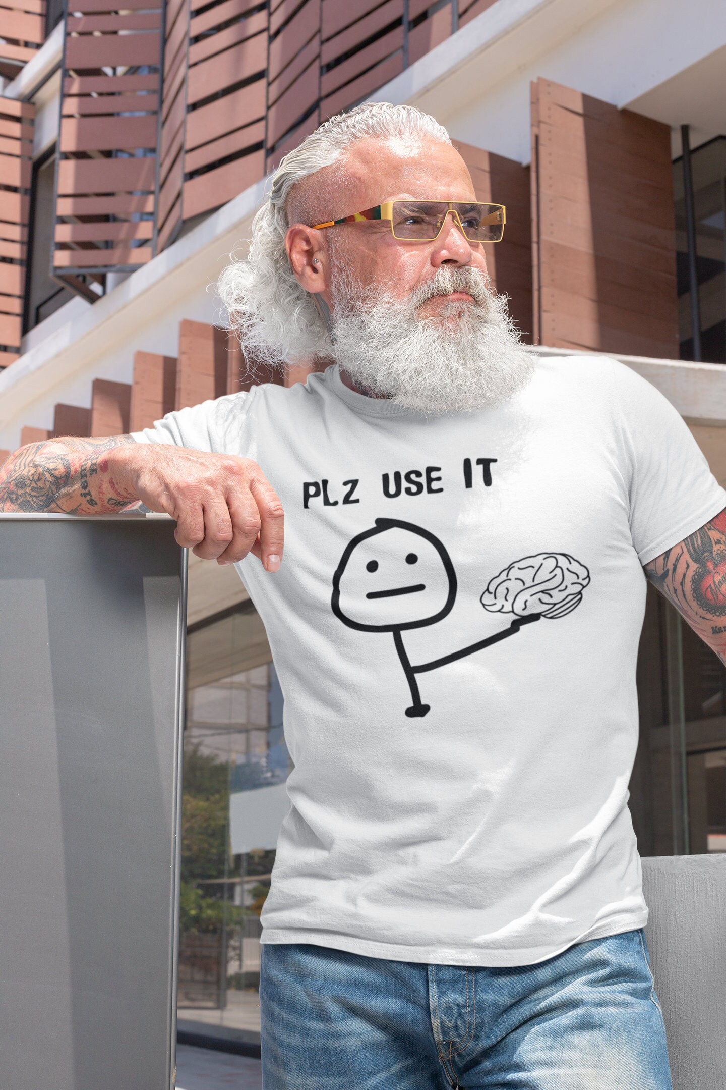 Please Use Your Brain Sarcastic T-shirt - Funny Sarcastic Tee for Men ...