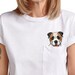 English Bulldog Middle Finger Funny Gift Ideas Pocket T-shirt Pocket ...