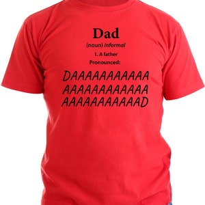 Dad Definition Shirt Fathers Day Gift for Father T Shirt Funny Gifts ...