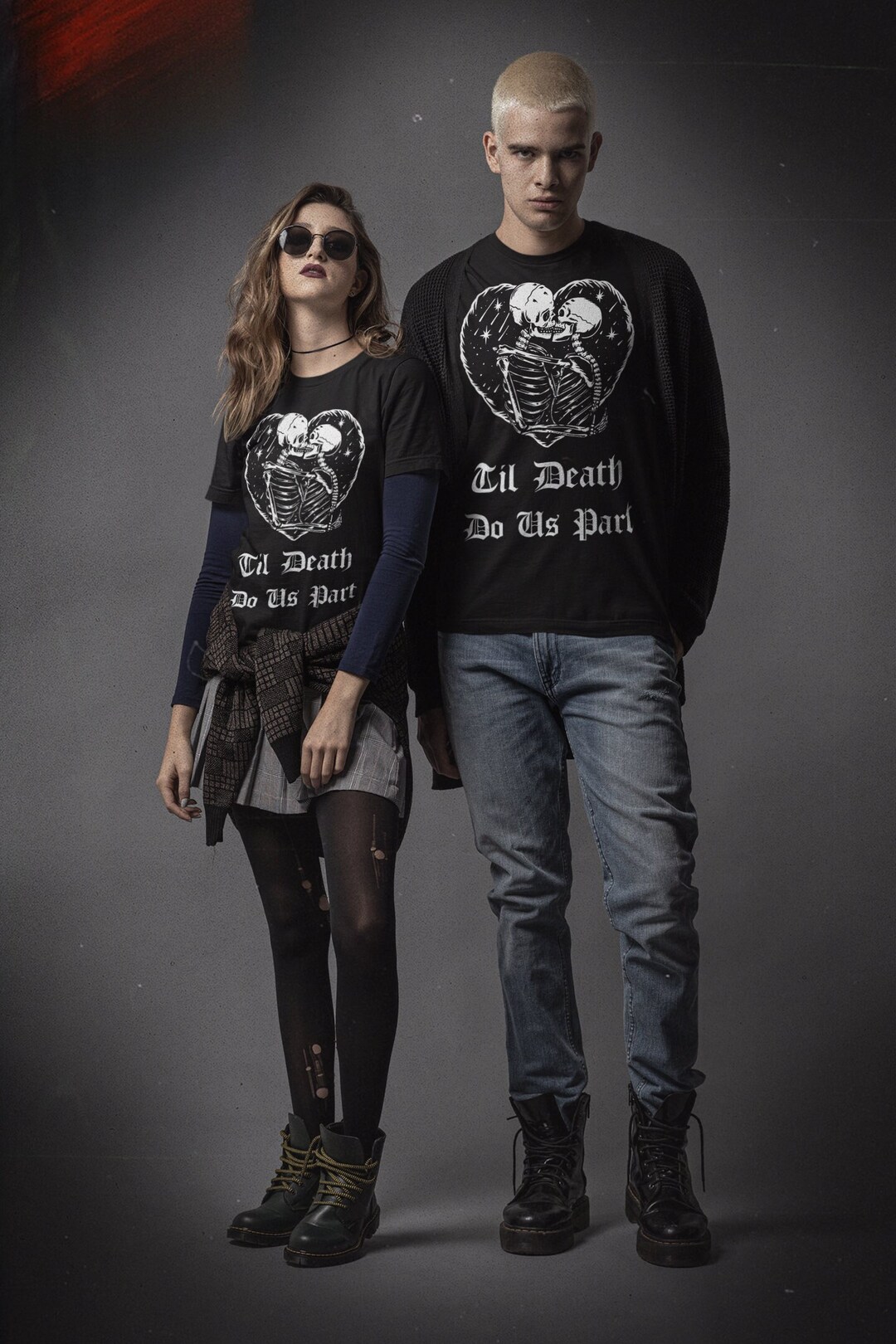 Halloween Skeletons Costumes ,gothic Matching Anniversary Gift, Till ...