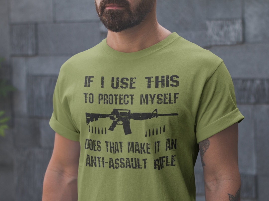 Mens Pro Gun T-shirt Since If I Use This to Protect Myself USA ...
