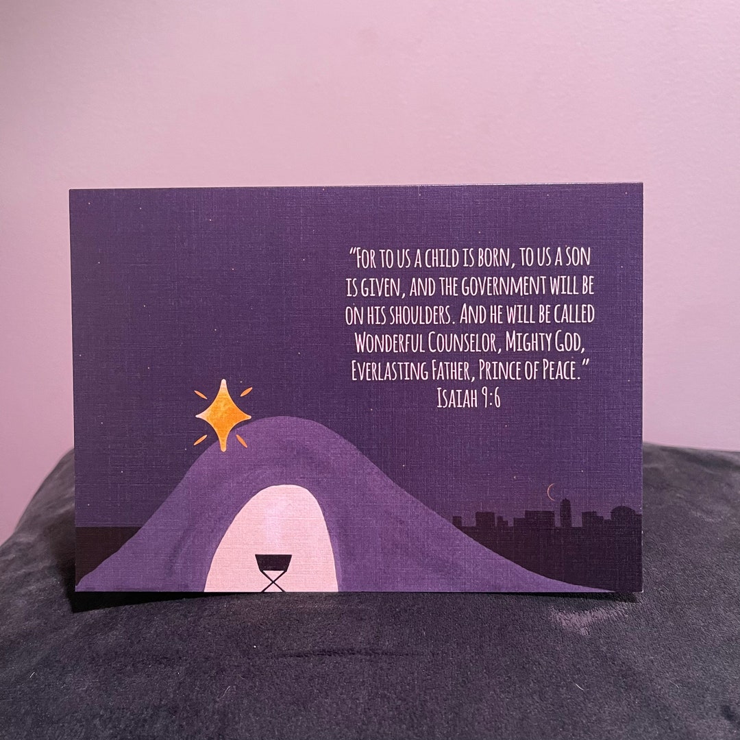 Christian Manger Christmas Card - Etsy