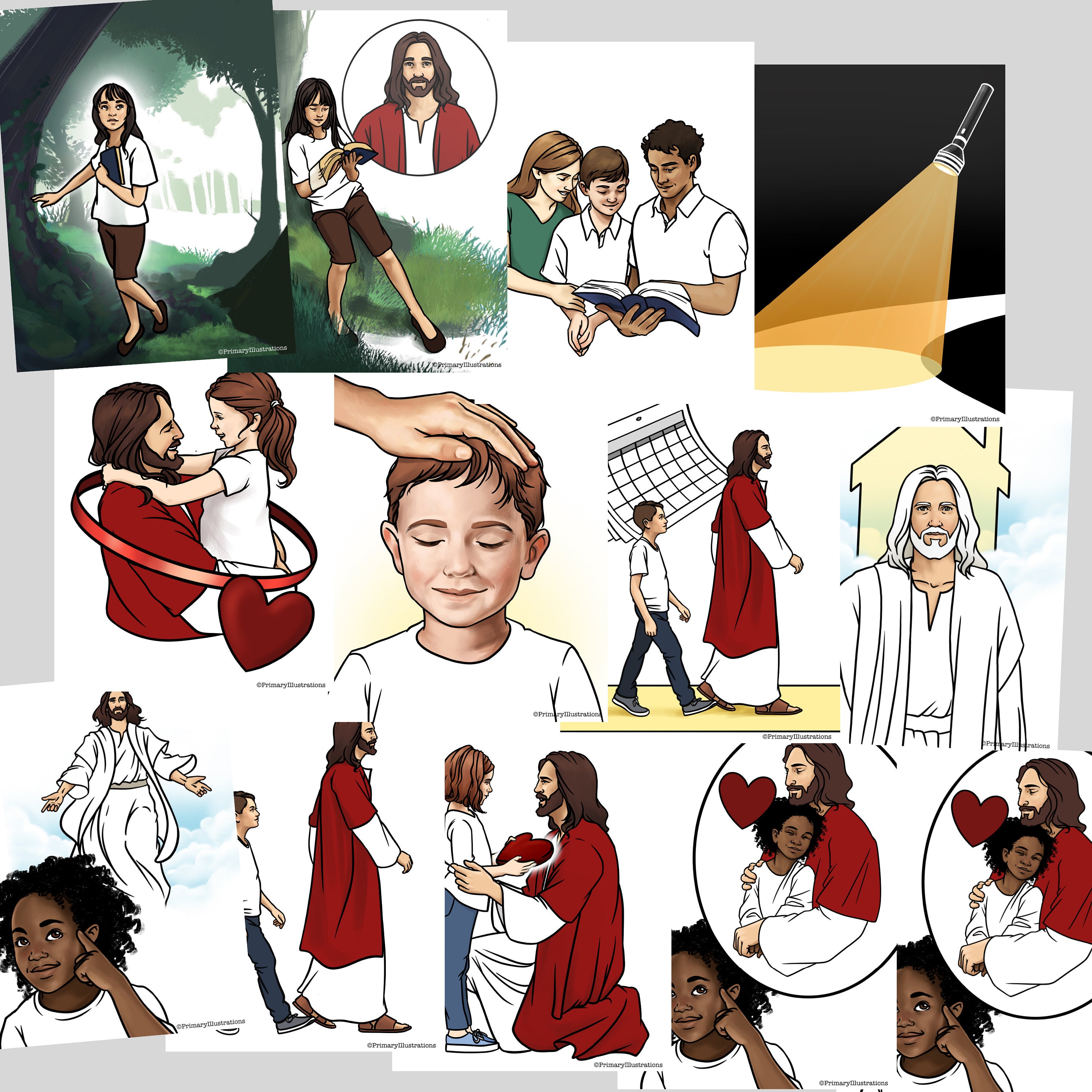 I Know That My Savior Loves Me Primary Visuals Packet - Etsy