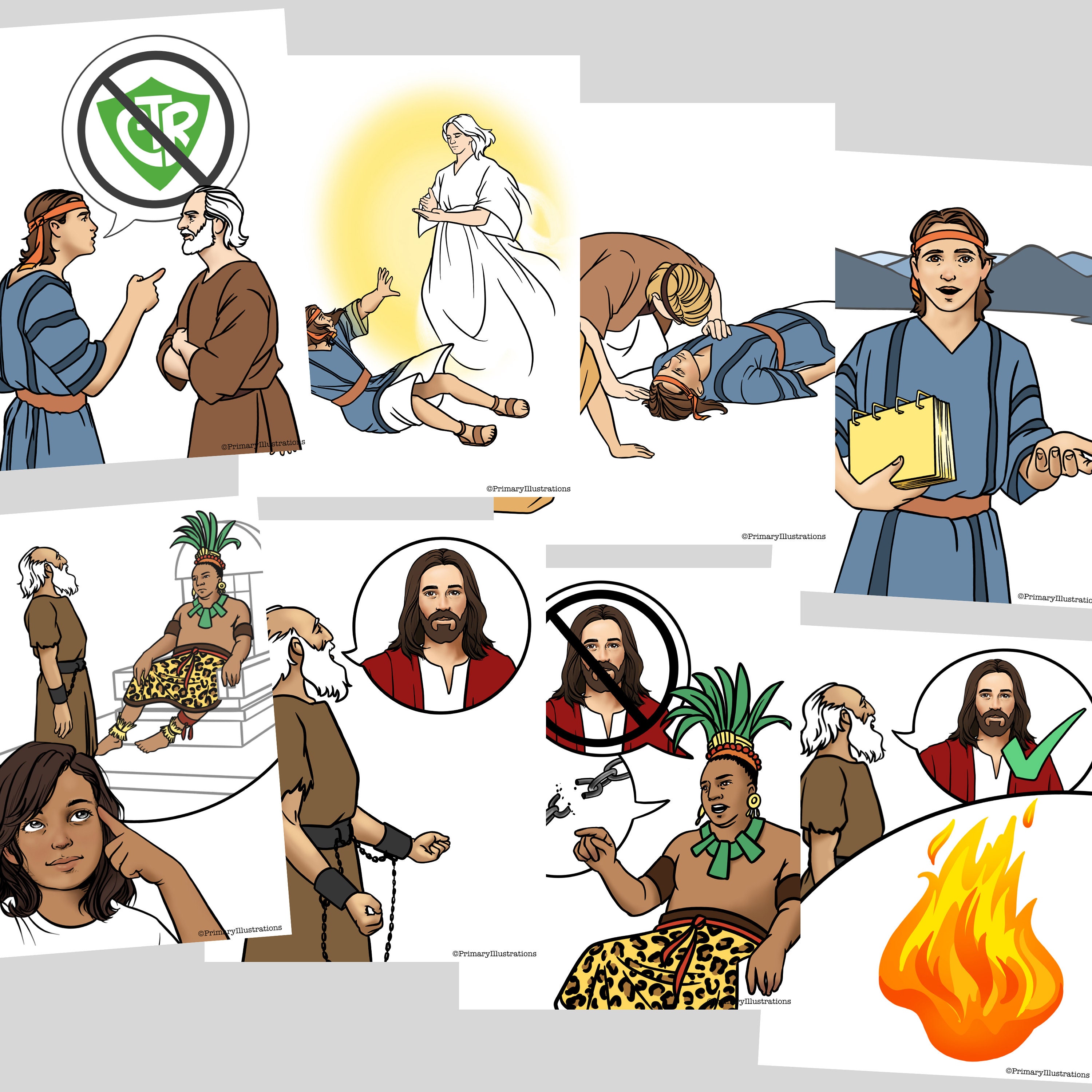 Book of Mormon Stories - Primary Singing Time Visuals Packet - Etsy