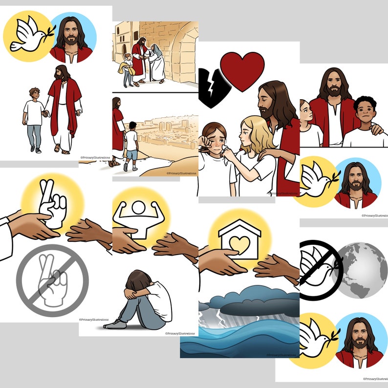 Peace in Christ (music by Nik Day) - Primary Visuals Packet - Etsy