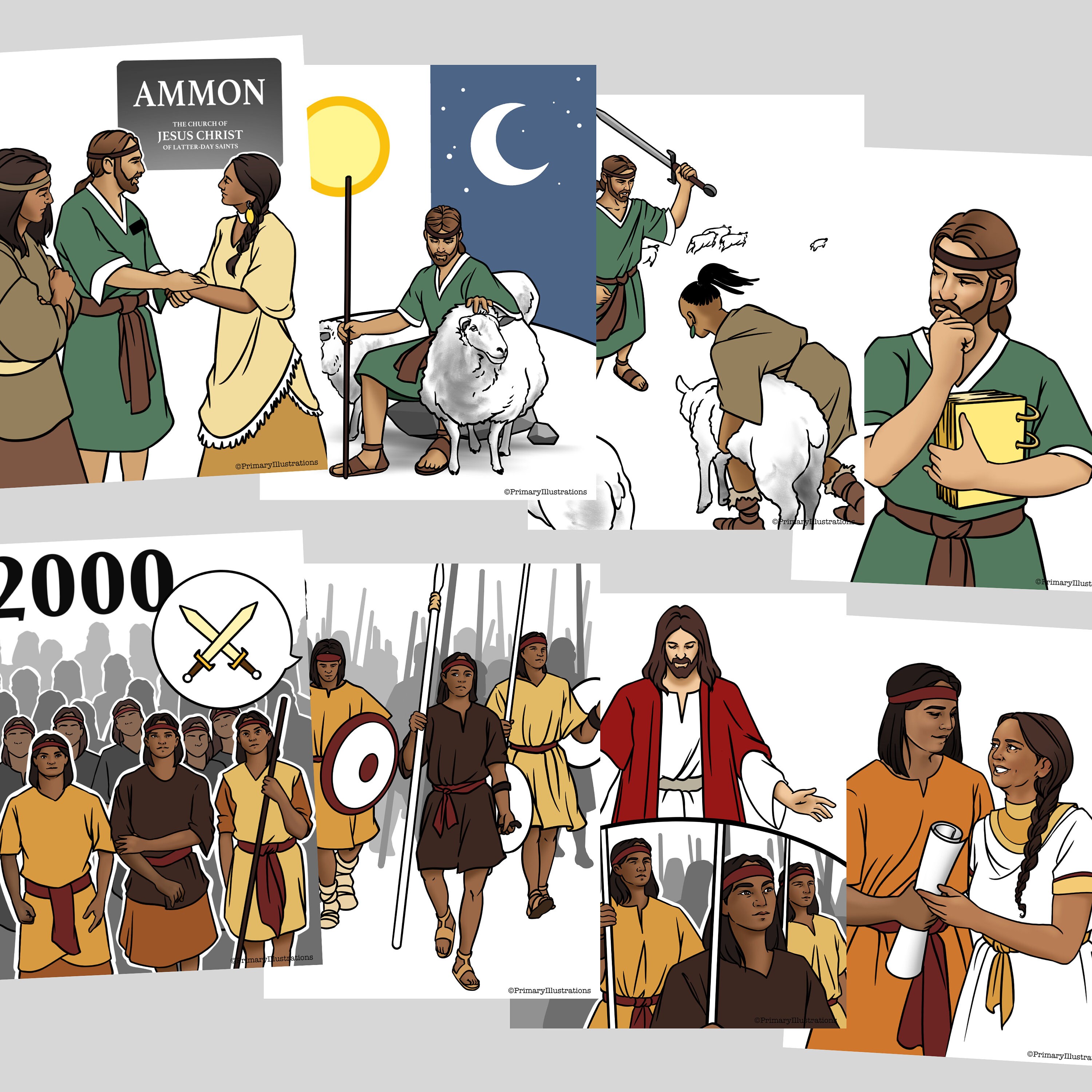 Book of Mormon Stories - Primary Singing Time Visuals Packet - Etsy