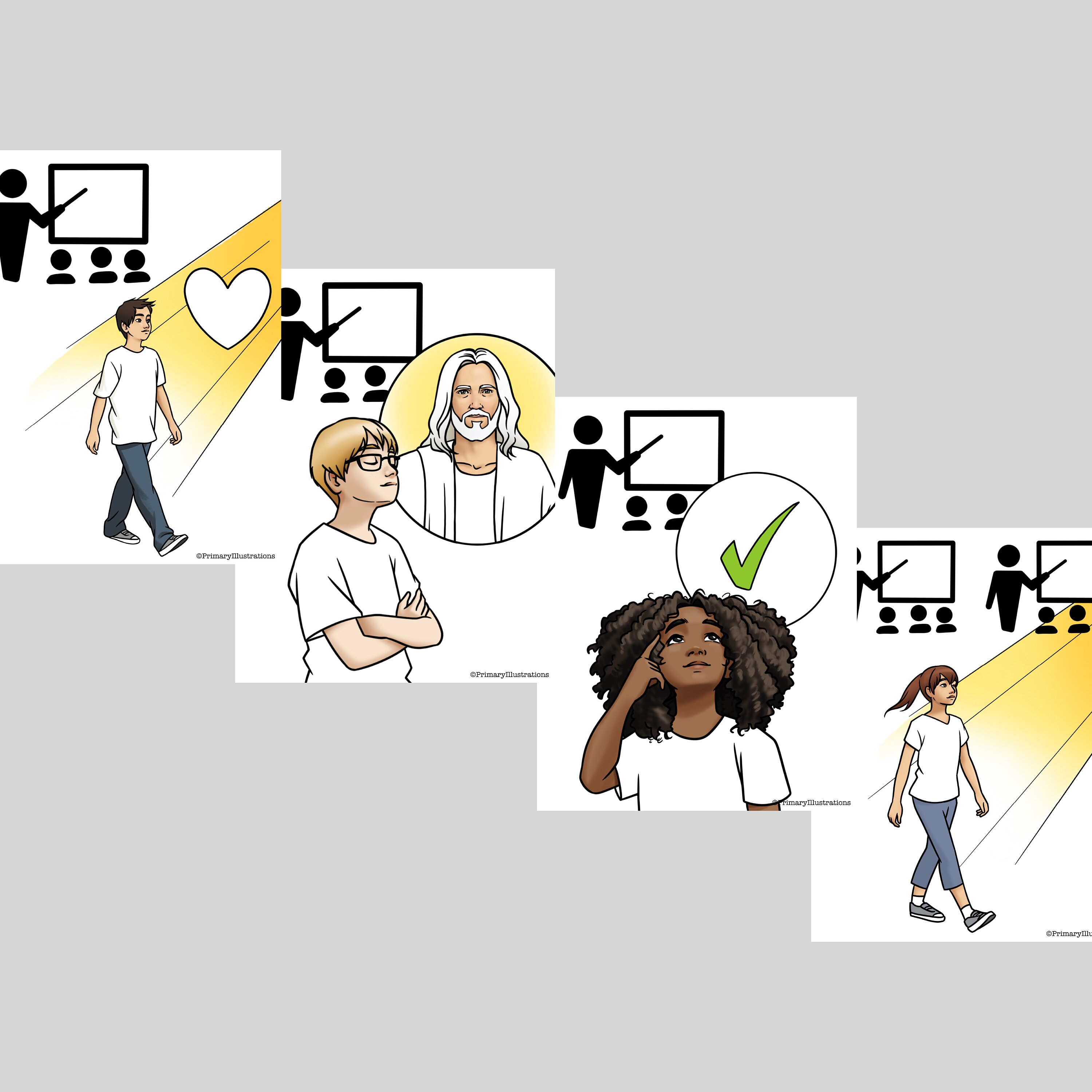 Teach Me to Walk in the Light - Primary Singing Time Visuals Packet - Etsy