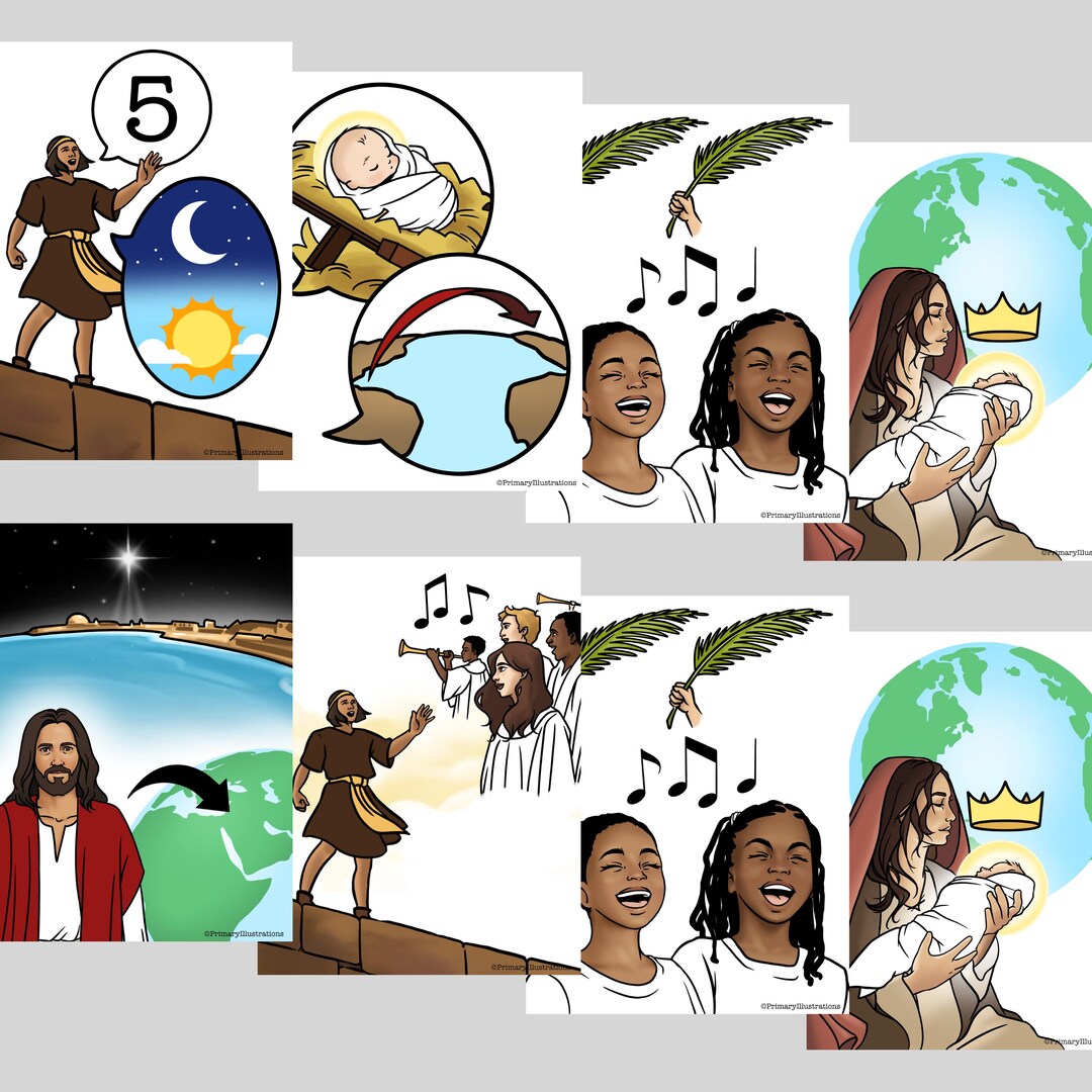 Samuel Tells of the Baby Jesus- Primary Singing Time Visuals Packet - Etsy