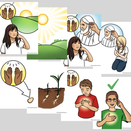 Keep the Commandments Primary Singing Time Visuals Packet - Etsy