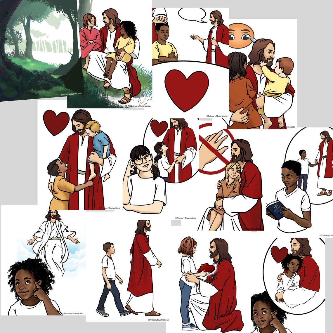 I Know That My Savior Loves Me Primary Visuals Packet - Etsy