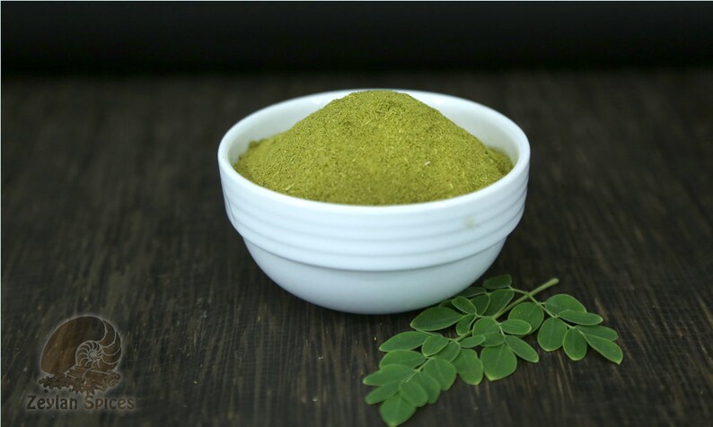 Premium Organic Ceylon Moringa Leaf Powder Naturally Sun Dried Moringa ...