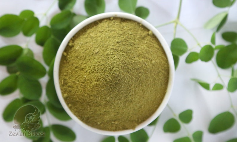 Premium Organic Ceylon Moringa Leaf Powder | Naturally Sun Dried ...