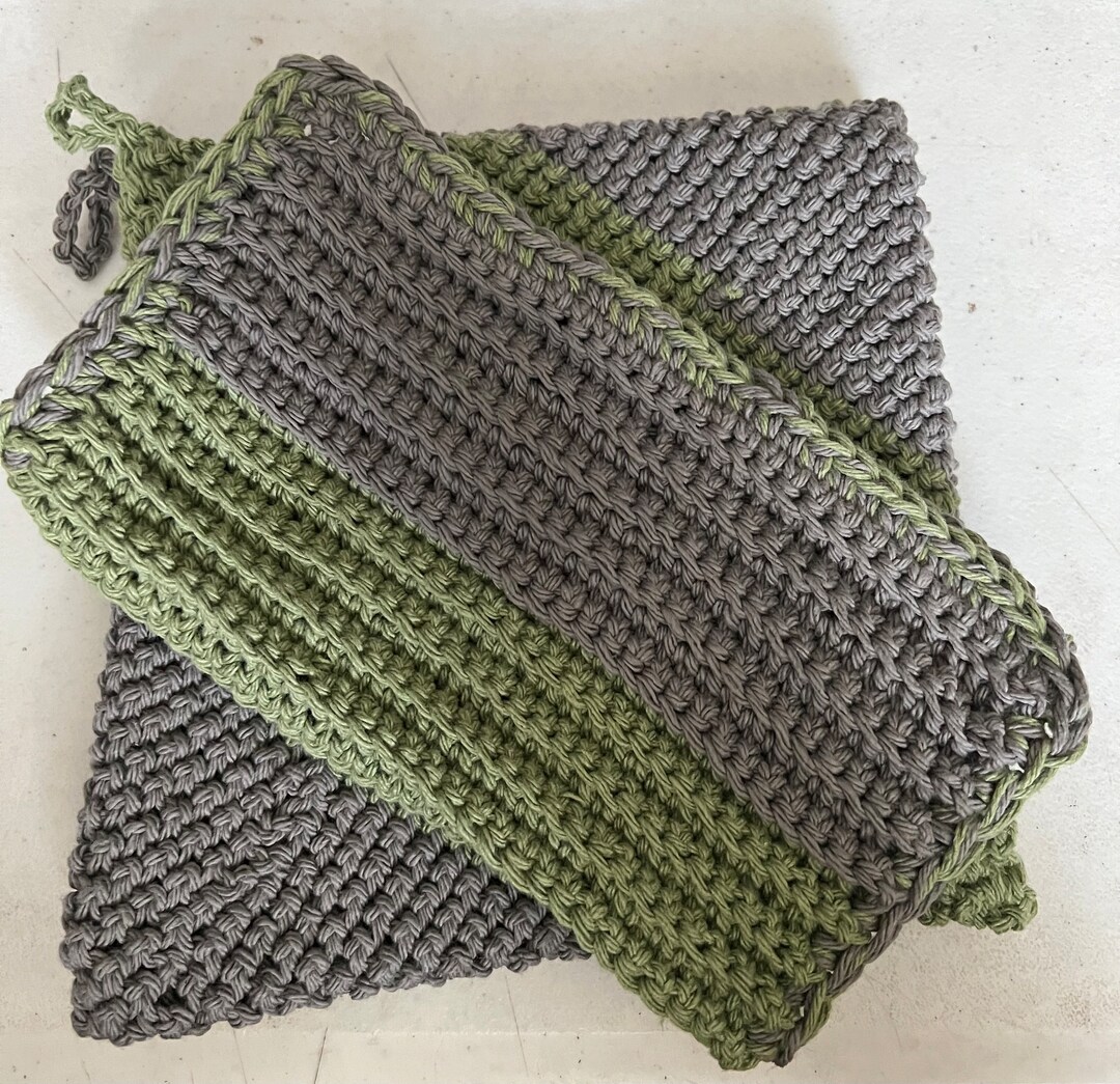 Pot Holders Wash Cloth and Scrubbies - Etsy