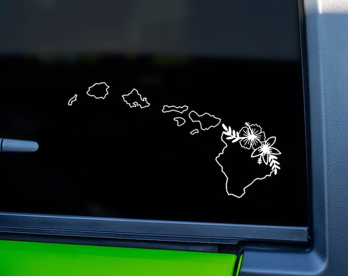 Hawaii Car Decal Sticker Hawaii Haku Lei Decal Hawaii Car - Etsy