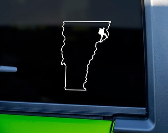 Vermont Long Train Stickers Vermont Digital Printed Bumper Decal Hiking ...