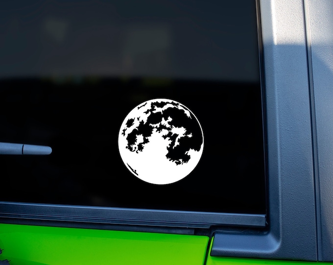 Moon Phase Moon Cycle Vinyl Car Window Bodywork Bumper Sticker Decal ...