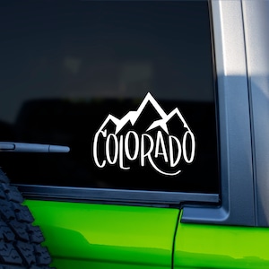 Colorado Car Decal Sticker Colorado Car Decal Colorado | Etsy