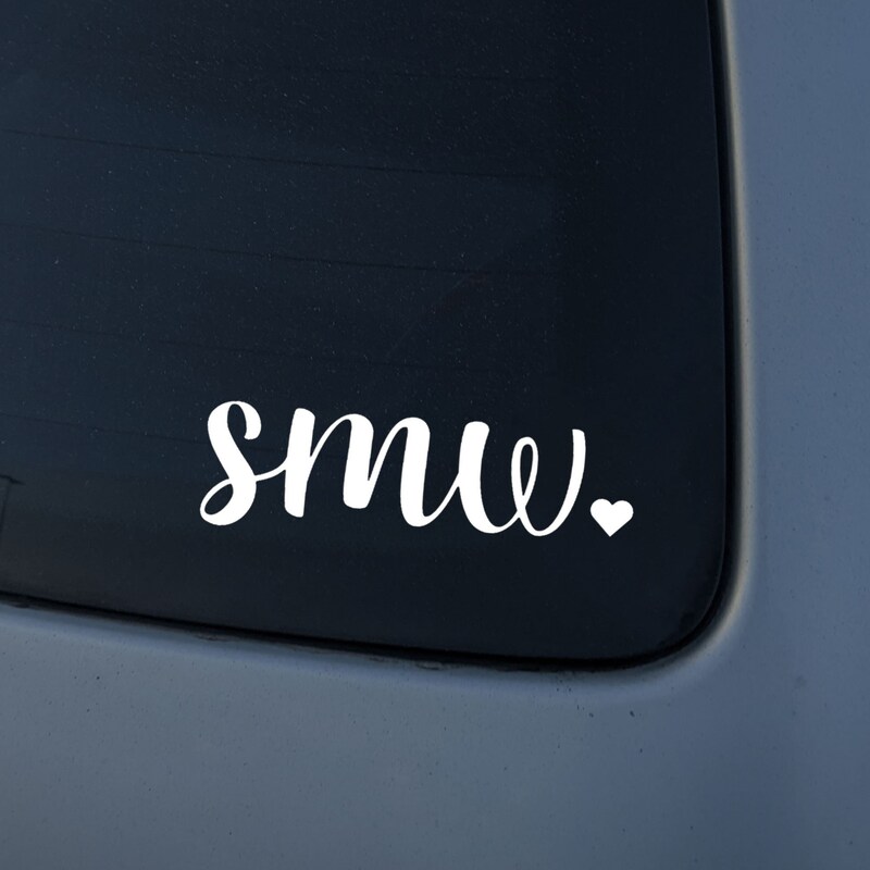 Monogram Car Decal - Etsy
