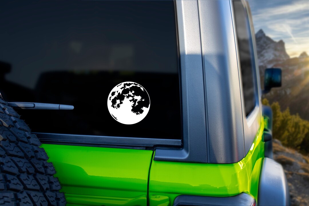 Full Moon Decal | Full Moon Car Decal | Moon Decal | Moon Car Decal ...