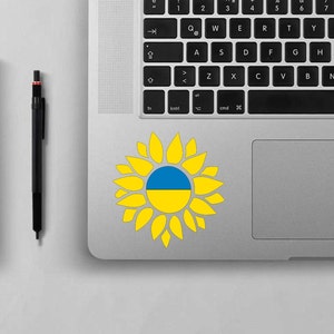 Ukraine Sticker Ukraine Decal Sunflower Decal Stand With - Etsy