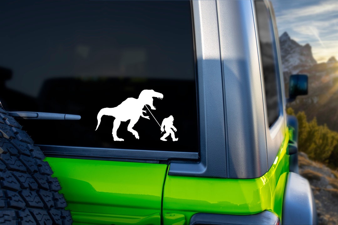 Bigfoot Walking T-rex Decal, Bigfoot Decal, Bigfoot Car Decal, Bigfoot ...