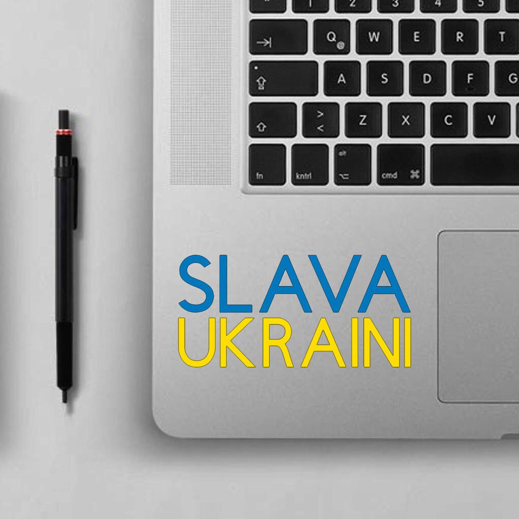 Slava Ukraini Sticker Ukraine Sticker Ukraine Decal Stand | Etsy