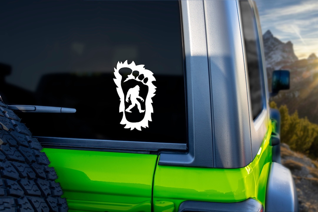 Bigfoot Decal, Bigfoot Car Decal, Bigfoot Sticker, Sasquatch Decal ...