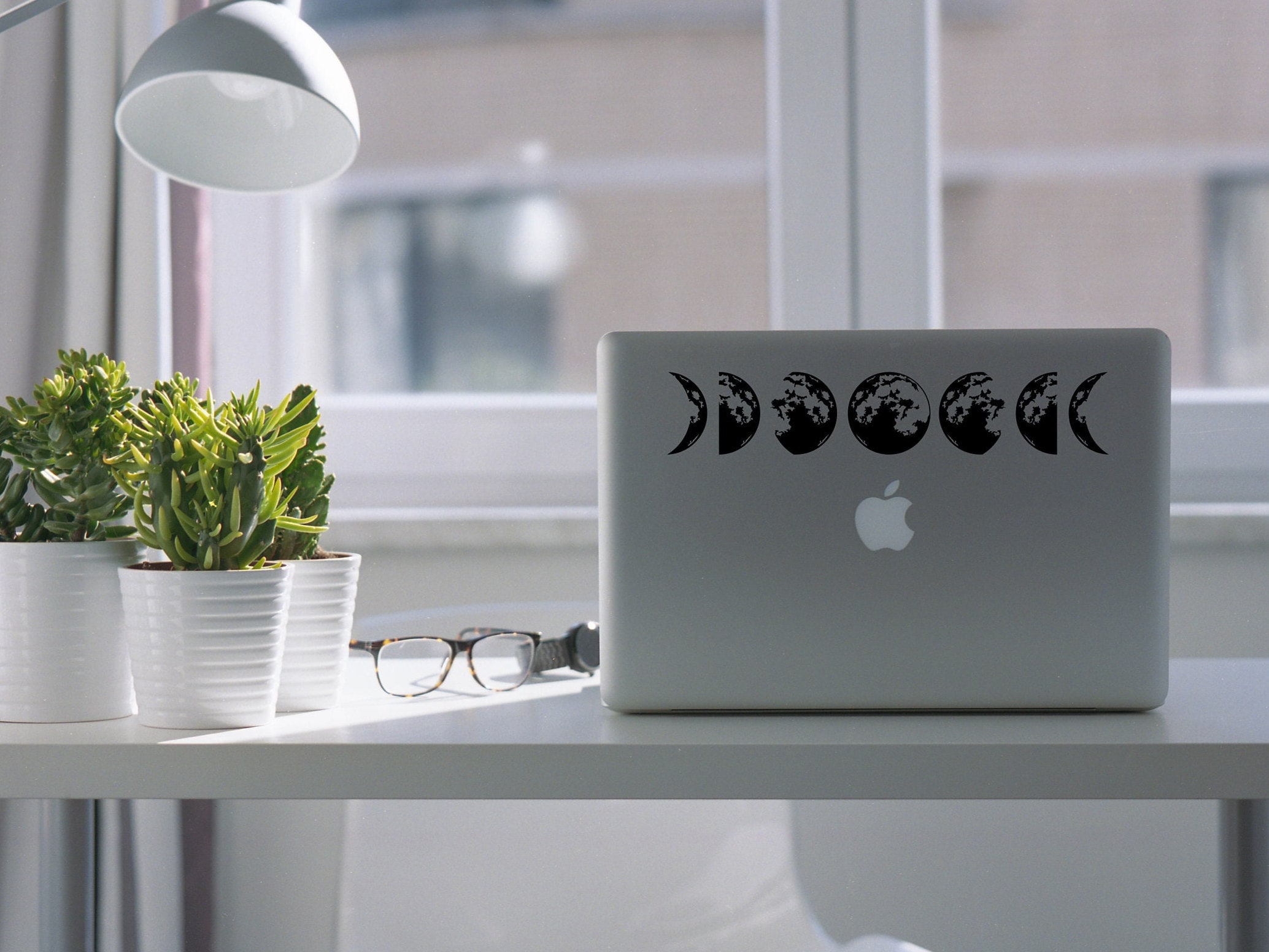 Moon Decal Moon Car Decal Moon Sticker Moon Phases - Etsy