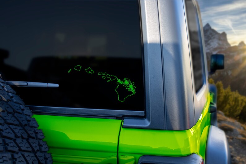 Hawaii Car Decal Sticker Hawaii Haku Lei Decal Hawaii Car - Etsy