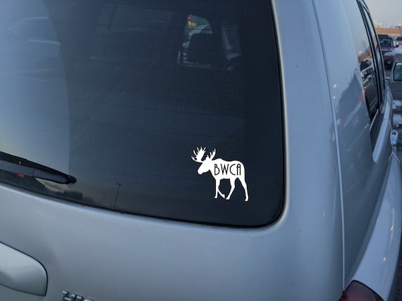 BWCA Moose Car Decal Sticker Boundary Waters Decal BWCA - Etsy