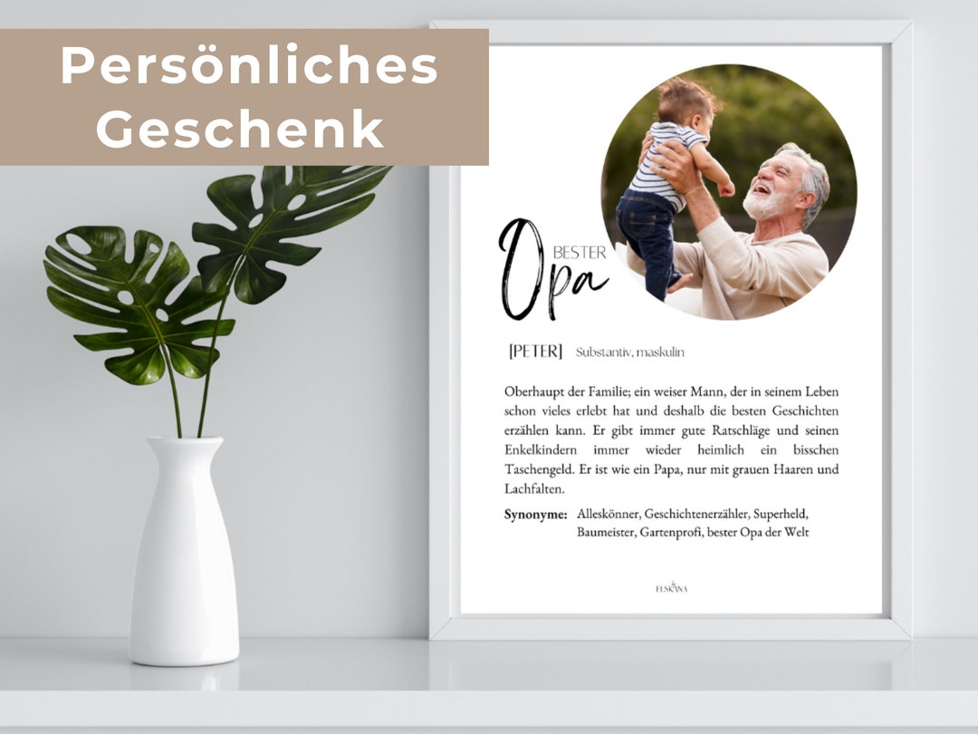Personalized Poster grandpa I Gift Picture Poster With Photo and ...