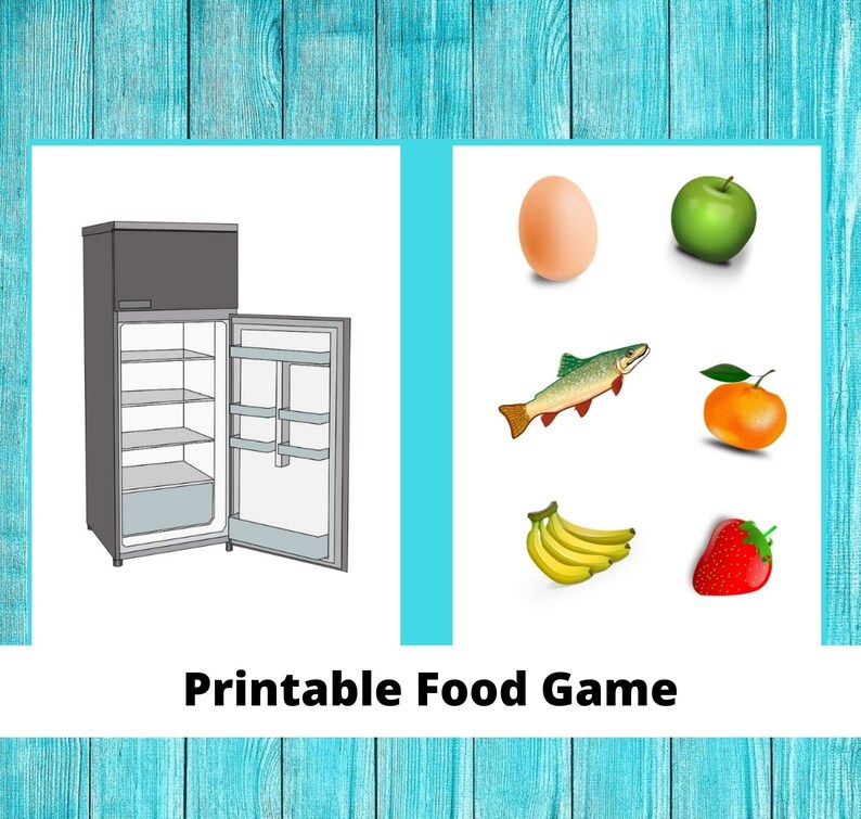 Printable Fill the Fridge Game Autism ADHD ASD SEN - Etsy