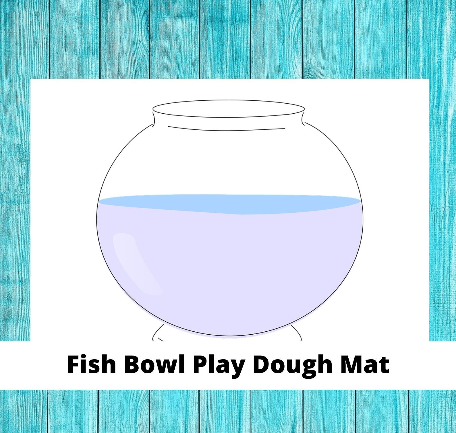 Printable Fish Bowl Play Dough Mat ABA Therapy, Autism, Communication ...