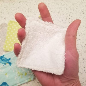 Makeup Remover Cloth Pads Square Cotton and Terry Cloth 3.5 Blue Green ...