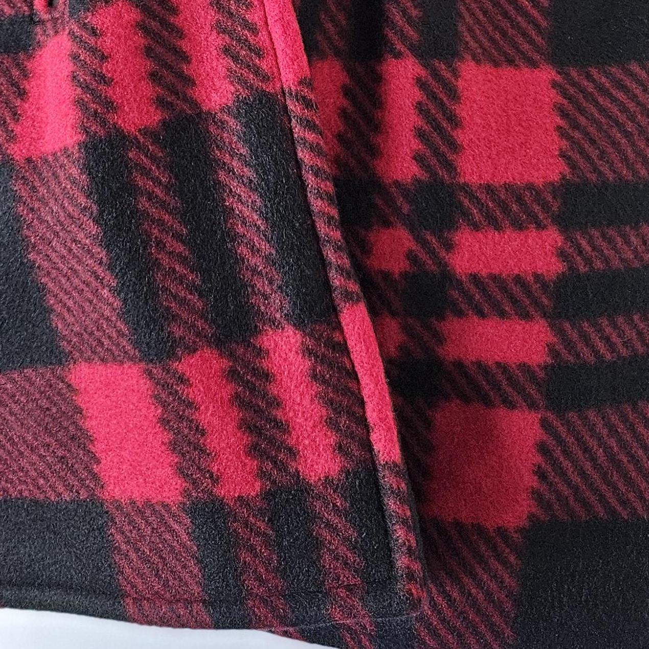 Red and Black Plaid Fleece Keyhole Scarf: Reversible Neck Warmer - Etsy